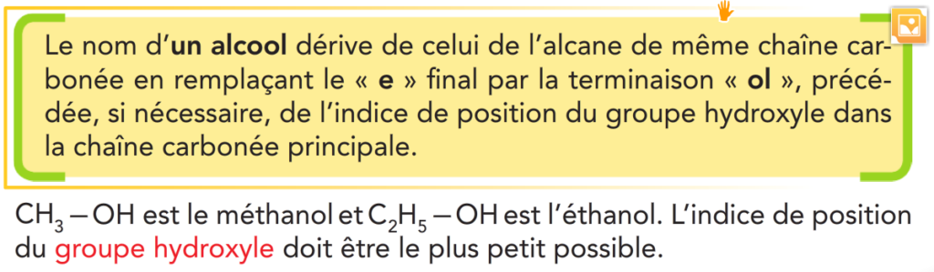 1Spé – Chap 7 : Structure des espèces chimiques organiques – Tube à ...